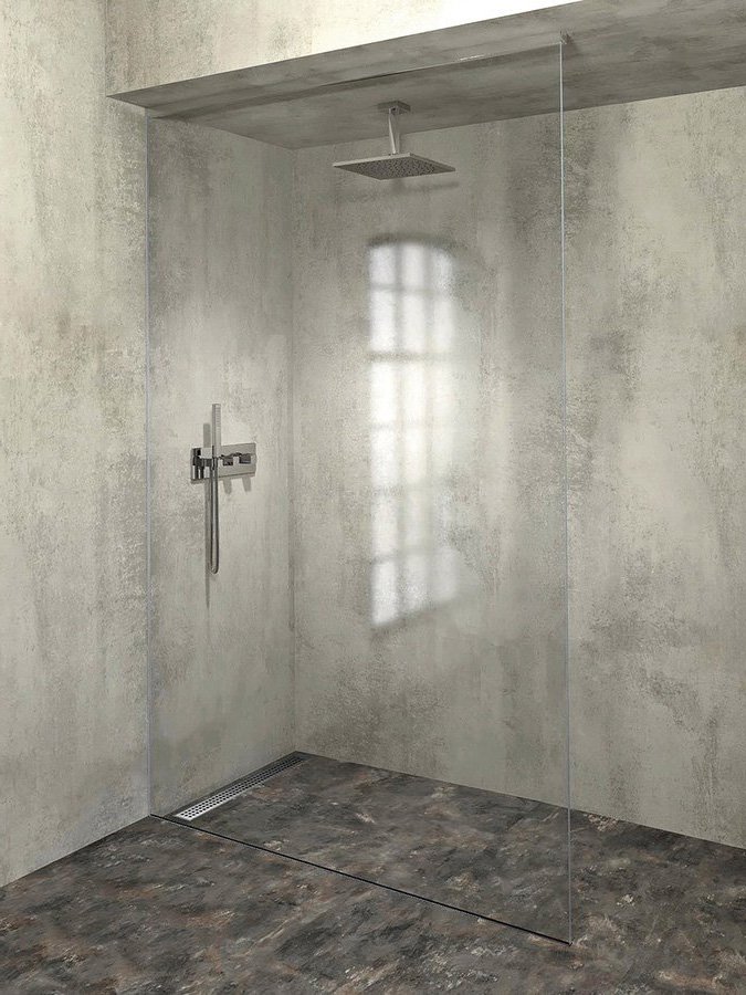 ARCHITEX Glass Fixing Kit, Floor-Wall-Ceiling, with Slope Profile ...