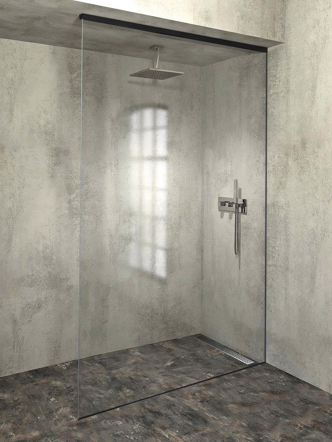 ARCHITEX Glass Fixing Kit, Floor-Wall-Ceiling, with Slope Profile ...